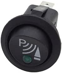 FRONT PARKING SENSOR SWITCH 12V P ILLUMINATED ROUND ROCKER SWITCH ...