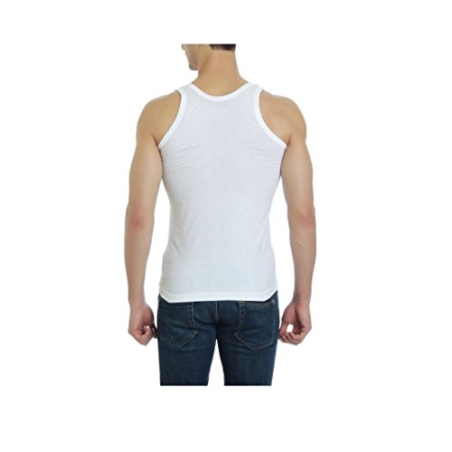 Buy ALNIK Fashion Men's White Sleevless Sando Baniyan(WHITSEND012-S) at ...