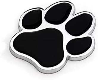 Amazon.com: Paw Print Car Decal, 3D Chrome Dog Paw Footprint Metal ...