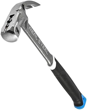 Real Steel 20 Oz One Piece Forged Framing Hammer Smooth Face with ...
