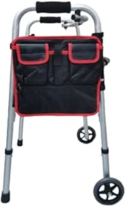 Amazon.com: INNOEDGE MEDICAL Rollator Walker Bag Pouch with Velcro Pockets, Zippered Pocket and ...