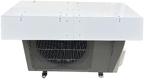 Amazon | TMOMO エアコン 室外機 日除け カバー アルミ製 ヒサシ無 タイプF | エアコン室外機カバー