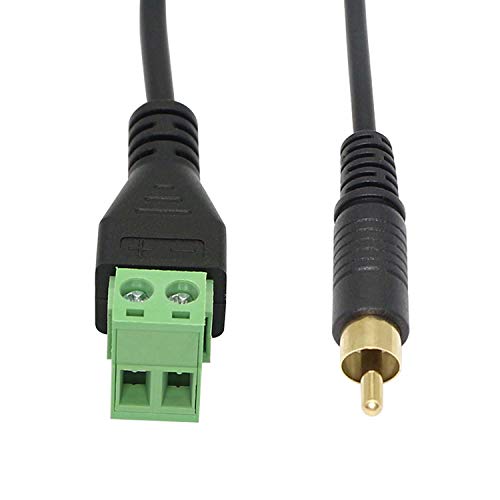 Buy XMSJSIY RCA Terminal Cable, RCA Male Screw Terminal Block Connector ...