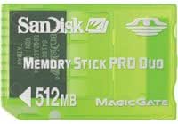 SanDisk Carte Memory Stick Pro Duo Gaming MagicGate (MS) Carte Mémoire ...
