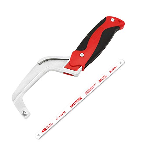 Snapklik.com : HAUTMEC Mini Hacksaw Compact Hand Hack Saw Metal Frame