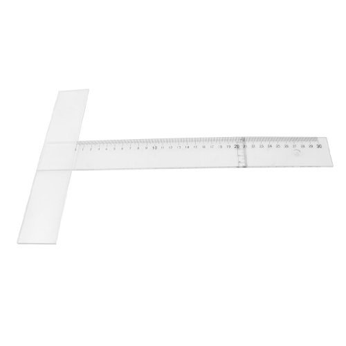 Alcoa Prime30cm Measurement Black Arabic T-square Ruler Clear for ...