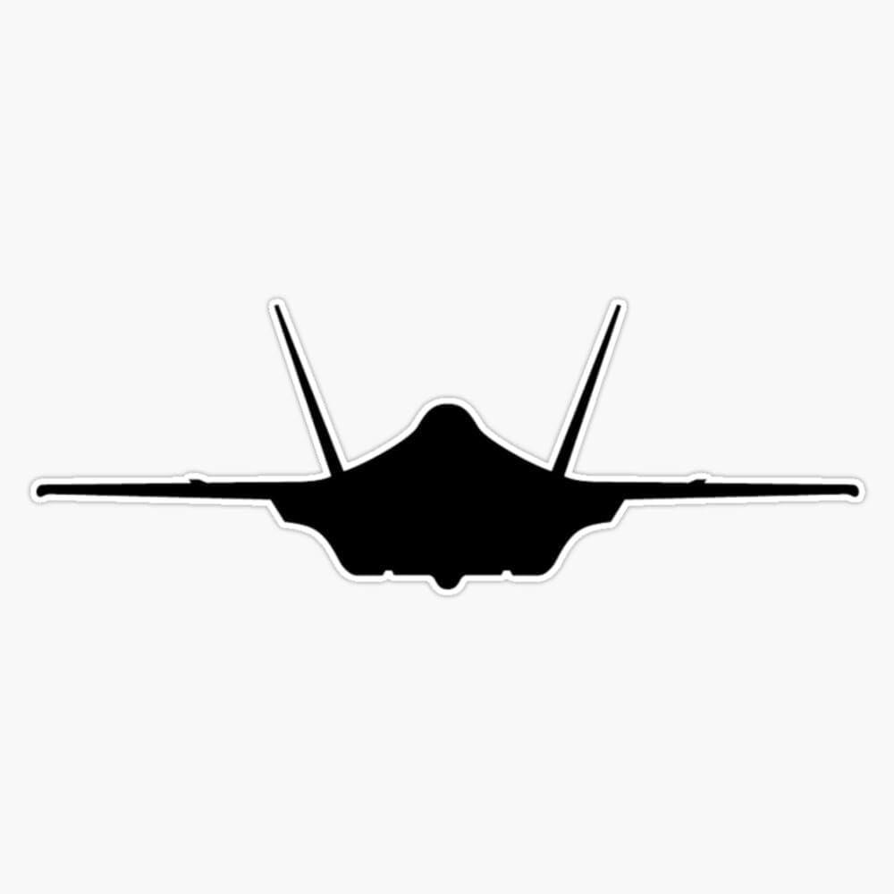 Amazon.com: Shadowed F22 Raptor Sticker Bumper Sticker Vinyl Decal 5 ...