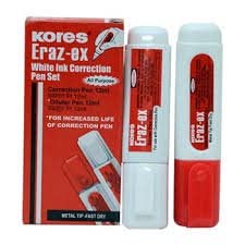 Girirajji Eraz -Ex Ink Correction Pen (White) - Set of 1 : Amazon.in ...