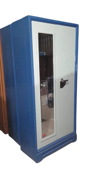 Metal Steel Wardrobe | 2 Door Large Almirah Cupboard with Locking ...