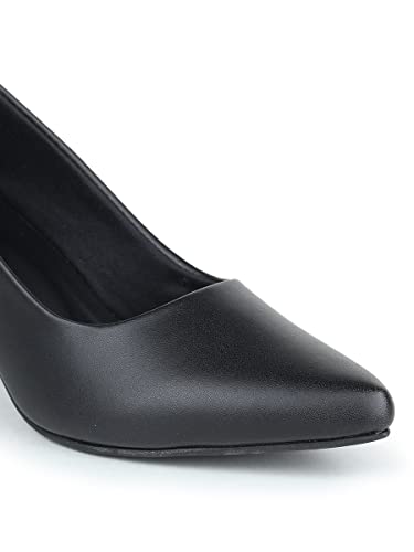 Buy TWINSSHOE Women Formal Pump Block Heel Bellies Black at Amazon.in