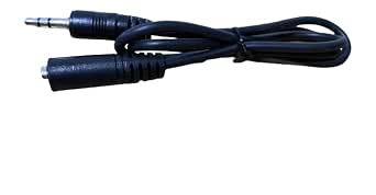 Male to Female Aux cable 50CM (pack of 2),Black : Amazon.in: Electronics