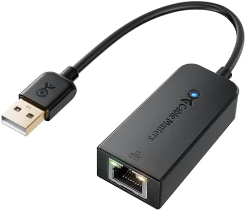 Amazon Basics USB 3.0 to 10/100/1000 Gigabit Ethernet Internet Adapter ...