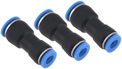 PU6 Quick Fitting, Push to Connect Straight Pipe Tube Fittings, 6mm 1/4 ...