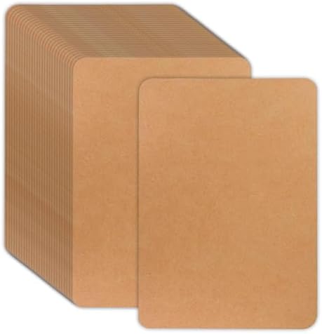 Zhtulck Kraftpapier Karten, 100 Stück A6 Postkarten Blanko, 250g/m² ...