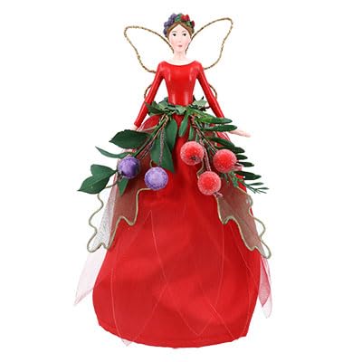 Gisela Graham Woodland Fairy Christmas Tree Topper : Amazon.co.uk: Home ...