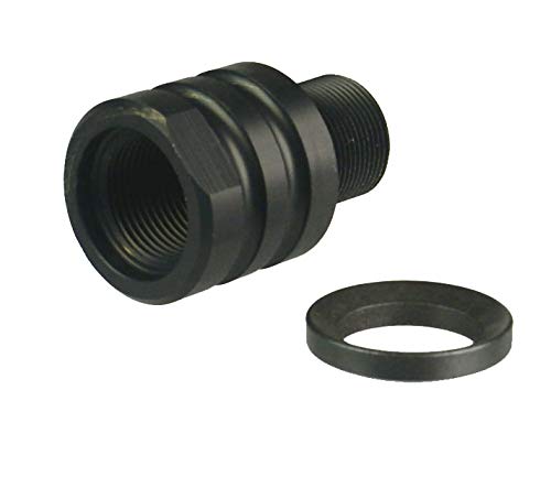 Amazon.com: Steel Black 1/2x28 Thread Protector with 1/2-36 TPI Outside ...
