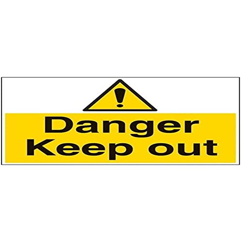 VSafety Danger Keep Out Warning Sign – Landscape – 600mm x 450mm – 1mm ...
