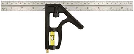 Johnson Level & Tool 406EM Professional Inch/Metric Combination Square ...