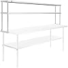 Amazon.com: KUTLER Stainless Steel Double Overshelf 72" x 12", NSF ...