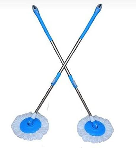 Skivvy 360° Rotating Spin Mop Stick Stainless Steel Magic Spin Mop for ...