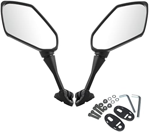 Amazon.com: Mokuo Motorcycle Rear View Mirrors Compatible with CBR 600 ...