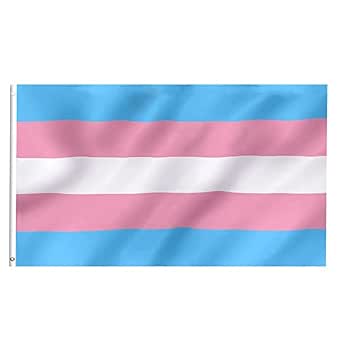 iPEAK Transgender Flag Large trans Flags LGBTQ 3x5 Feet Flag 90x150 cm ...