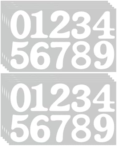 Amazon.com: 3 Inch Self Adhesive Number Stickers - 100 Pcs Vinyl House ...