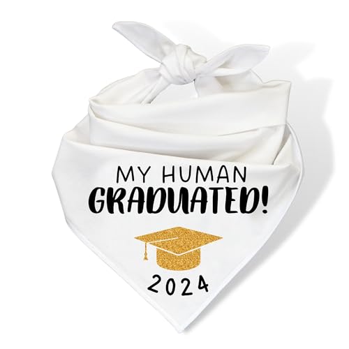 Amazon.com: My Human Graduated Dog Bandana - Graduation Pet Bandana, My ...