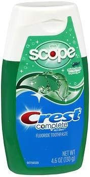 Amazon.com: Crest Plus Scope Toothpaste Liquid Gel Minty Fresh - 4.6 oz ...