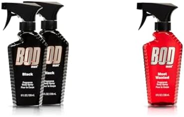 Amazon.com : BOD man Fragrance Body Spray Black 8 fl oz (Pack of 2 ...