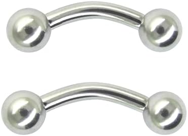 Amazon.com: NewkeepsR 12G(2.0mm) Prince Albert Piercing Steel Banana ...