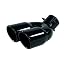 Universal 63mm Car Inlet Double-Barrel Rear Exhaust Tip Tail Pipe ...