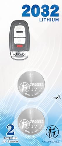 Amazon.com: Key FOB Battery Replacement for Audi (2009-2016) A1 A3 A4 ...