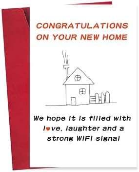 Amazon.com : ATTLVV Funny New Home Card for Men Women,House Warming ...