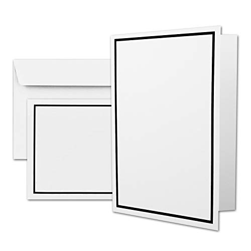 Mourning Series Single Card DIN A6 + C6 Envelope 25 Black border – BigaMart