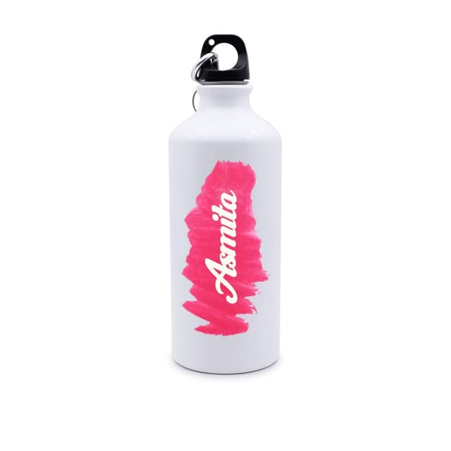 Asmita Name Printed Sublimation Sipper bottle made by Aluminium White ...