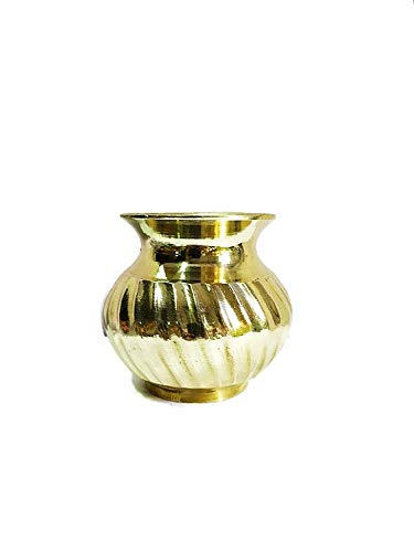 A.H Impex Brass Kalash Pooja Lota for Puja Ghar, Amrit Storage, Grah ...