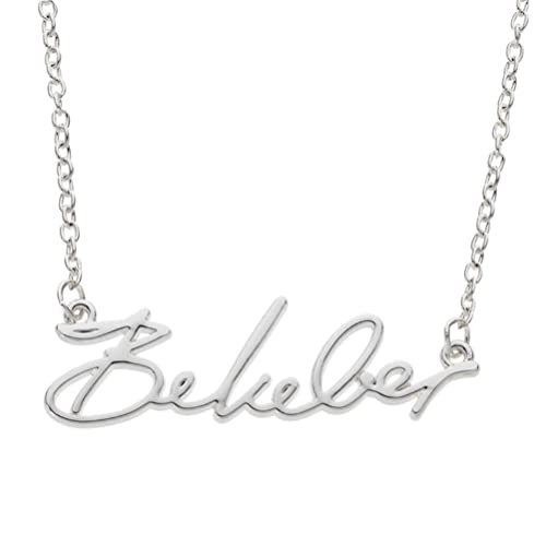 Justin Bieber Belieber Script Ketting - Followfamous.nl