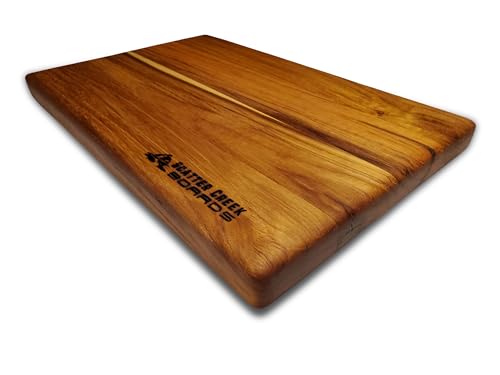 Amazon.com: Scatter Creek Boards Teak Wood Cutting Board, 8" x 12" x 1 ...