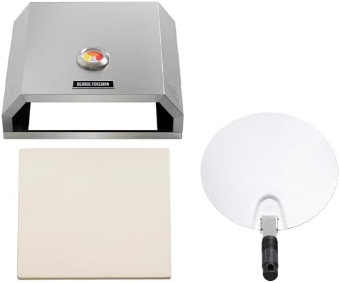 George Foreman Pizza Oven 12" BBQ Grill Top with Paddle, Suitable on ...
