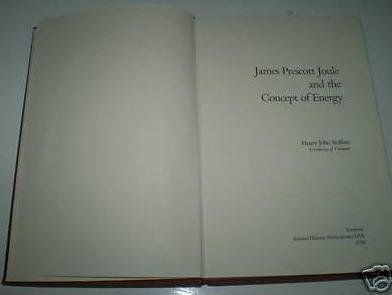 James Prescott Joule and the Concept of Energy: Amazon.co.uk: Steffens ...