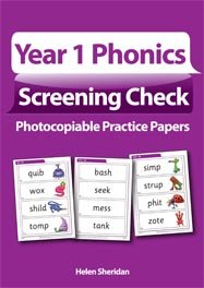 Year 1 Phonics Screening Check: Photocopiable Practice Papers ...