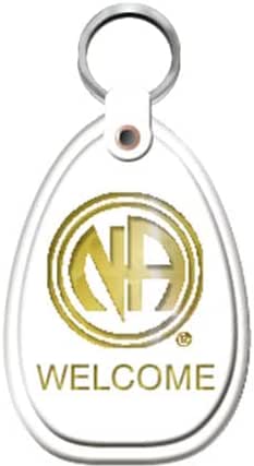 Amazon.com: RecoveryChip NA Keychain White Just For Today Sobriety ...