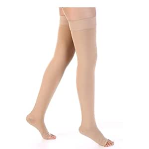 Buy MEDTEX Compression Stockings,Class-1,Thigh Length,Above Knee for ...