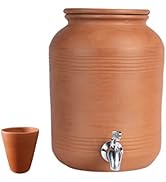 Amazon.com: Village Decor Handmade Earthen Clay water pot Includes Clay ...