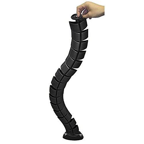 Vertical Flexible Cable Manager - Wire Elevator Cord Tower - Black ...