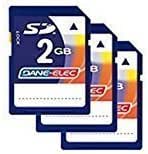 Amazon.com: Dane Elec BU-SD-2GBX3-C 2 GB 3 Pack Bundle Secure Digital ...