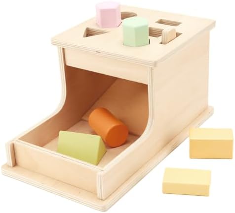 Wooden Ball Drop Toy for Toddler, Montessori Toys for Babies 6-12 ...