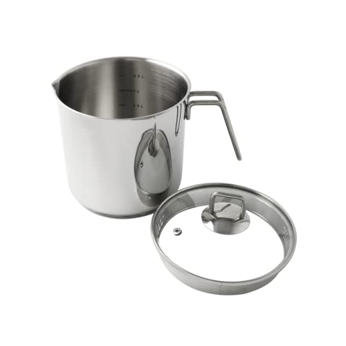 Ignite Cookware Boiling Pot Stainless Steel | 2L Chai Pan with Strainer ...