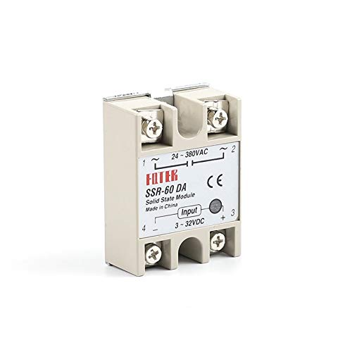 Buy Solid State Relay SSR-60DA 60A 3-32VDC 24-380VAC SSR (SSR-60DA ...